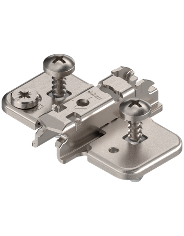 CLIP Montageplatte, kreuz, 3 mm, Stahl, EXPANDO (vormontierte ...