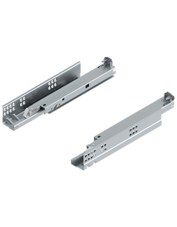 Tandem Vollauszug ohne Kupplung verzinkt 30 kg, für Tip On NL= 300mm ...